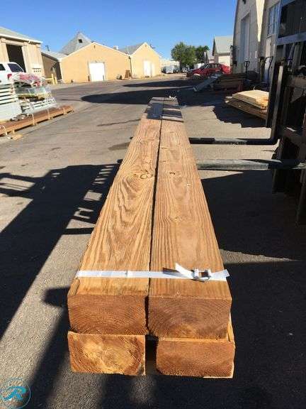 (4) Southern Yellow Pine Ground Contact Pressure Treated 4" x 6" x 12ft ...