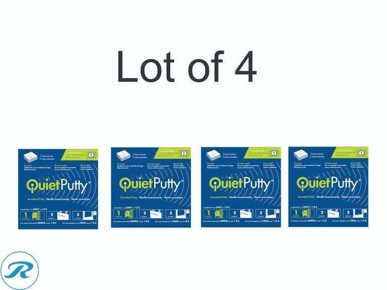(4) New- QuietPutty 380 5-Pack 1-oz Heavy Duty Interior Red Acoustical ...