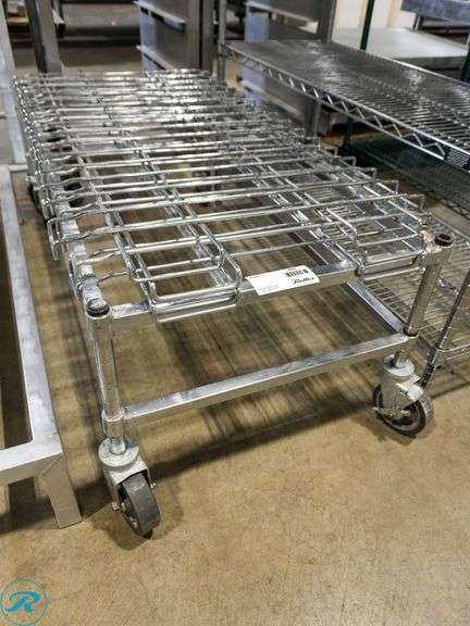 Wire Dunnage Rack on Casters, 48" x 24" - Roller Auctions