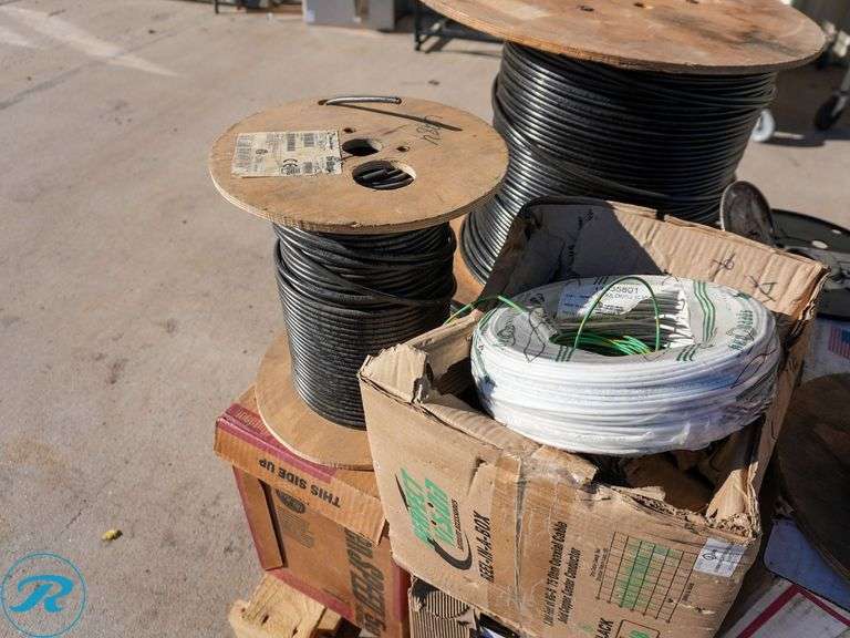 Pallet of Spools of Wire - Roller Auctions