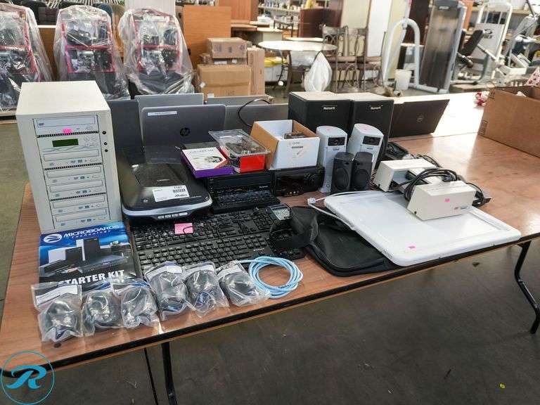 Epson Scanner, VCR, DVD Tower and Computer Peripherals - Roller Auctions