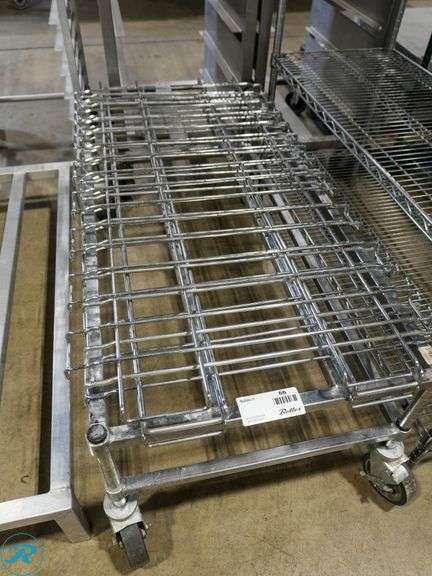 Wire Dunnage Rack on Casters, 48" x 24" - Roller Auctions