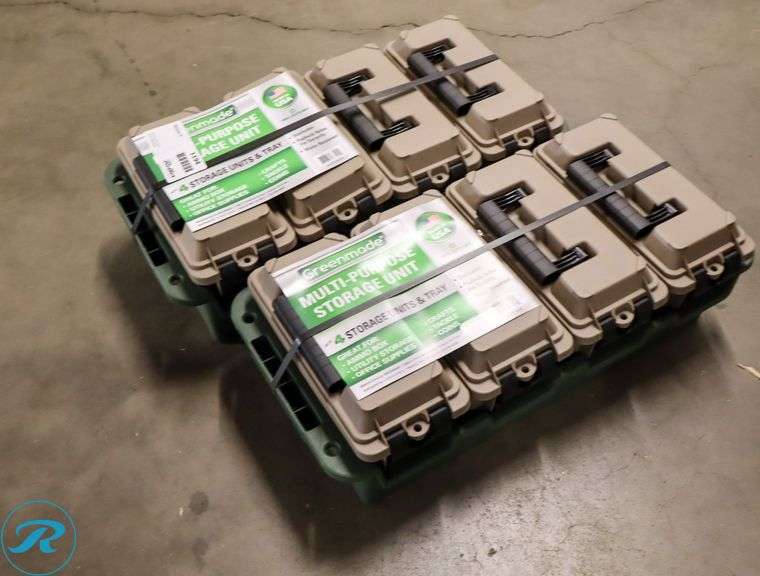 (2) Greenmode 4-Pack Storage Units & Tray - New - Roller Auctions