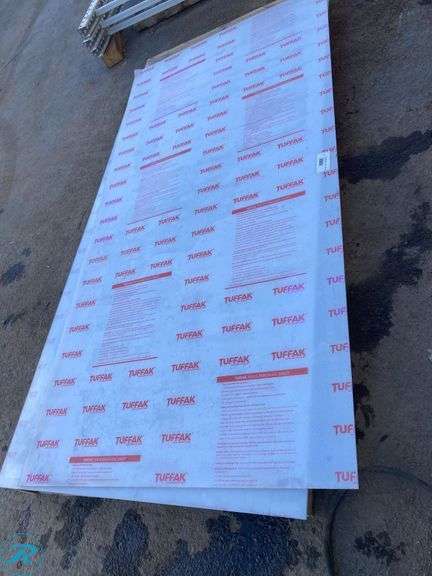 (2) New- TUFFAK 0.118-in T x 48-in W x 96-in L Clear Polycarbonate ...