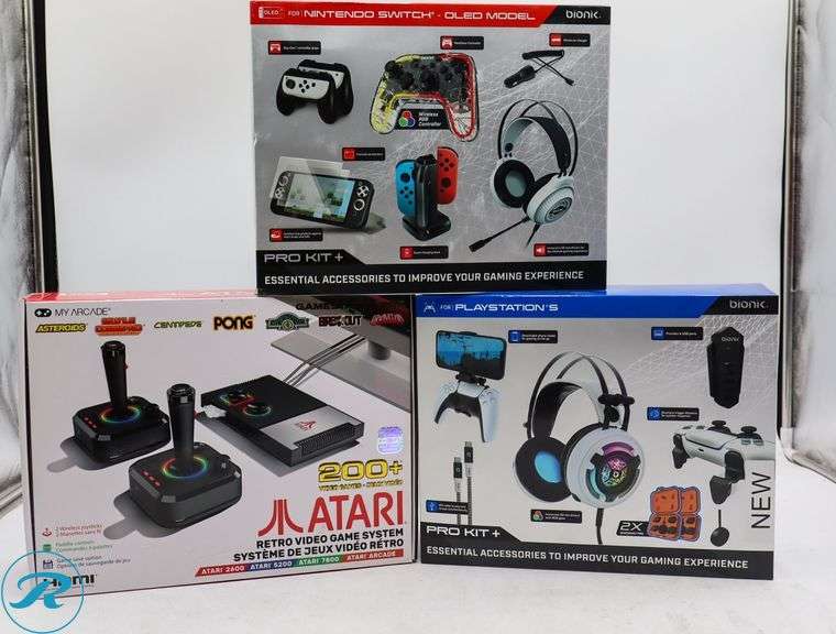 Atari Retro Video Game System, 200+ Video Games - New, Boink Pro Kit + Essential Accessories for ...