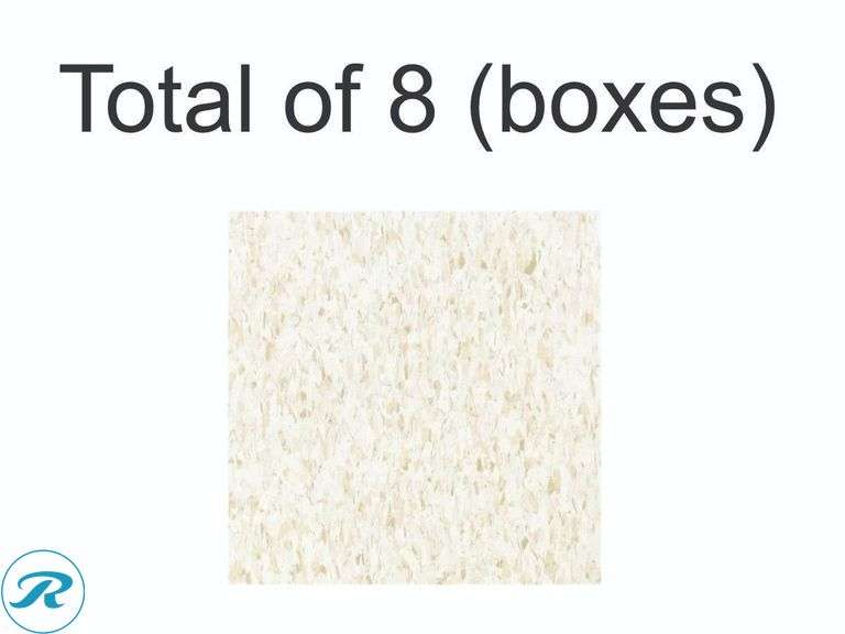(8 Boxes) New- Armstrong Flooring Imperial Texture VCT Fortress White ...