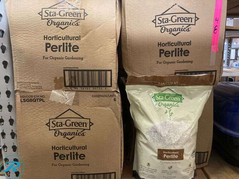 (48 Items) New- Sta-Green 8-Quart Organic Perlite Improves Soil ...