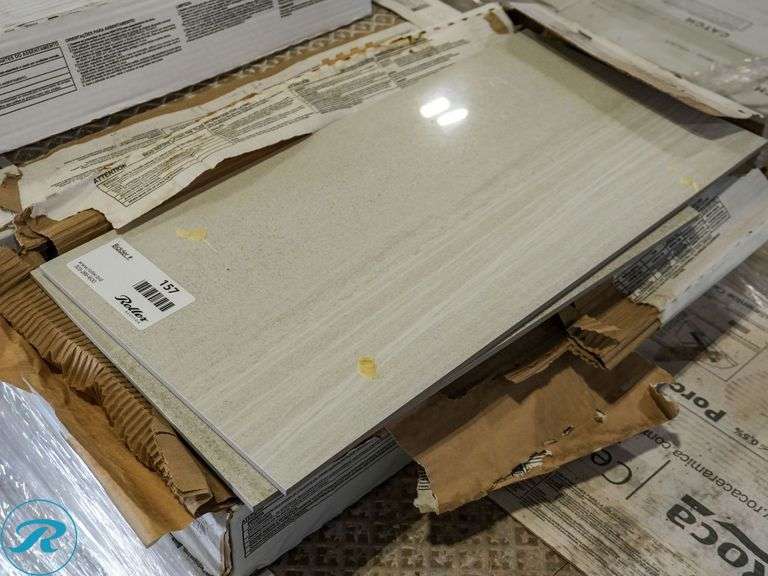 (16) Boxes of Roca Ceramics PE Legend Arena Porcelein Tile, 12" x 24 ...