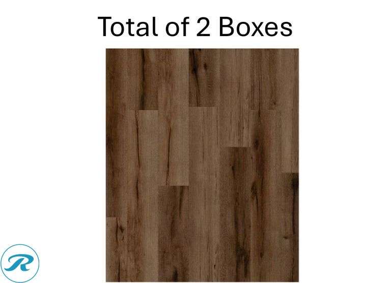 (2 Boxes) New- allen + roth (Sample) Allen+Roth French Oak Brown Water ...