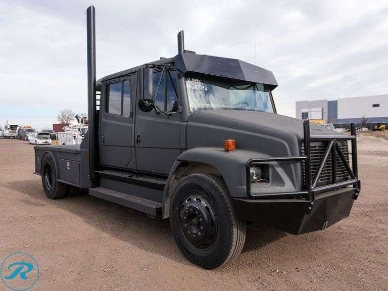 1997 Freightliner Business Class RWD Crew Cab Flatbed Truck - Roller ...