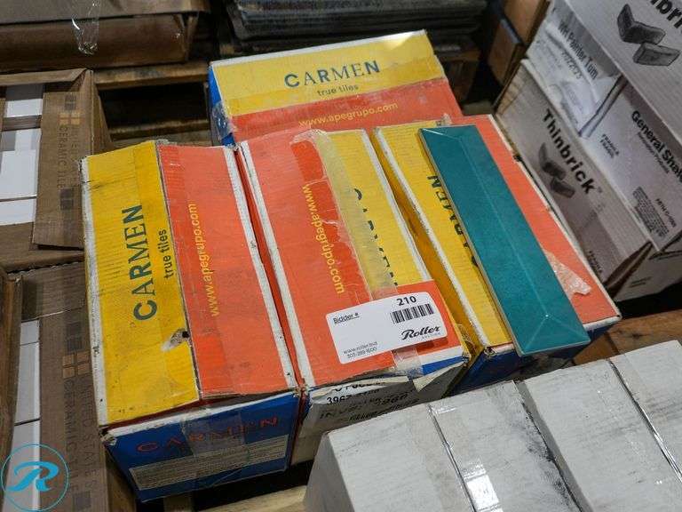 (4) Boxes of Carmen True Tiles Ceramic Tiles, 3" x 11.8", Approximately ...