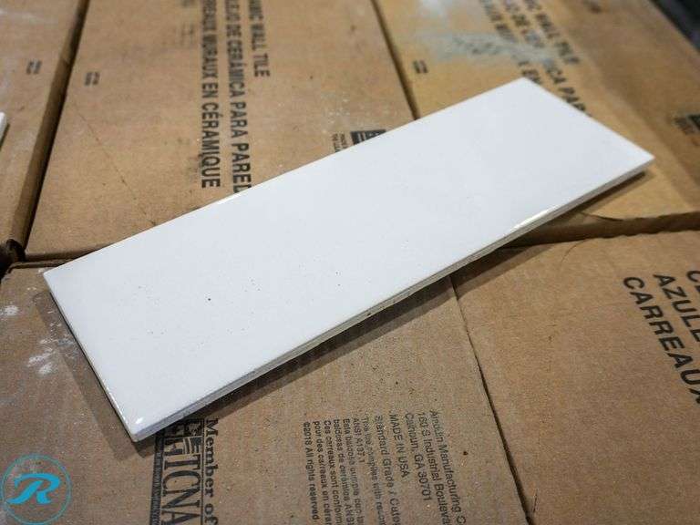 (12) Boxes of Daltile 412MOD1P1 0190 Arctic White Porcelein Tile , 4-1/ ...