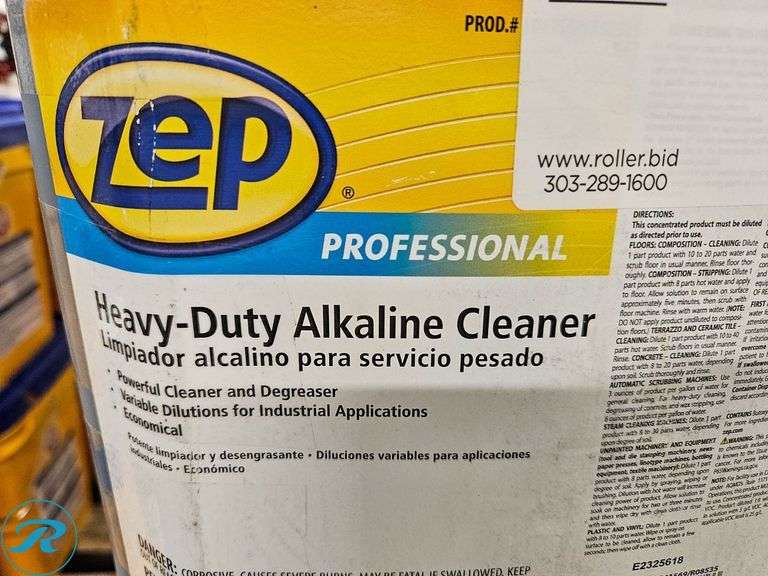 (4) Jugs of Zep Heavy Duty Alkaline Cleaner, 5-Gallons - Roller Auctions