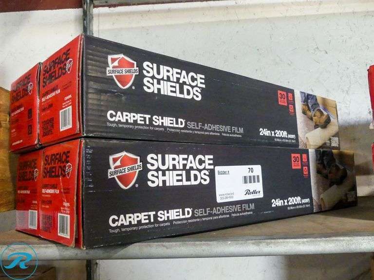 (4) Rolls of Surface Shields CS24200L Carpet Shield Self Adhesive Film ...