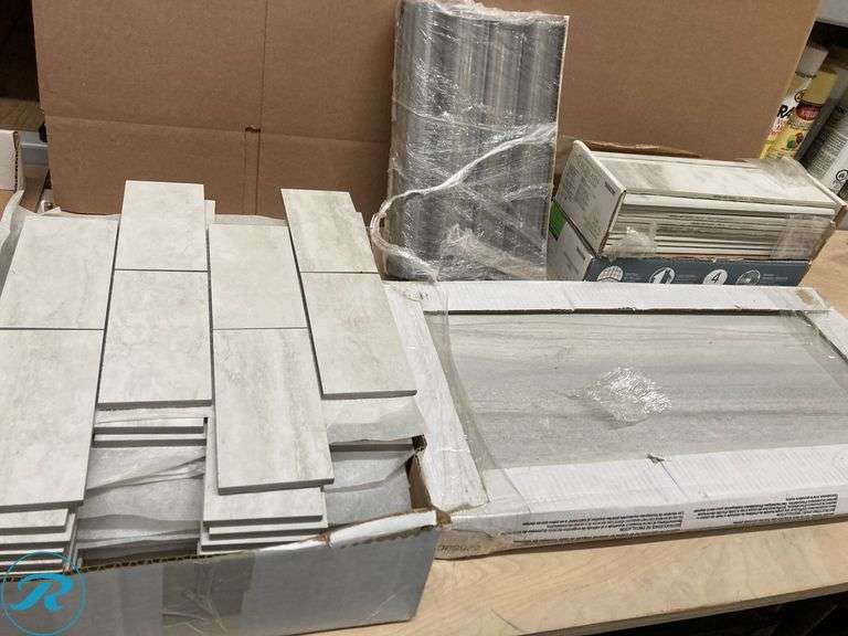 New- (30 pcs) allen + roth Sovereign Stone Pearl 3-in x 12-in Glazed ...