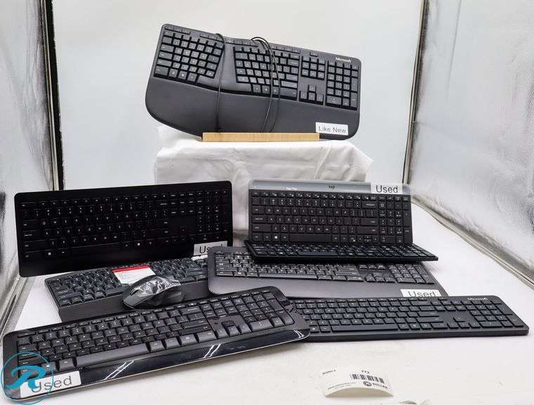(9) Assorted Wireless Keyboards - (3) Like New (6) Used - Roller Auctions