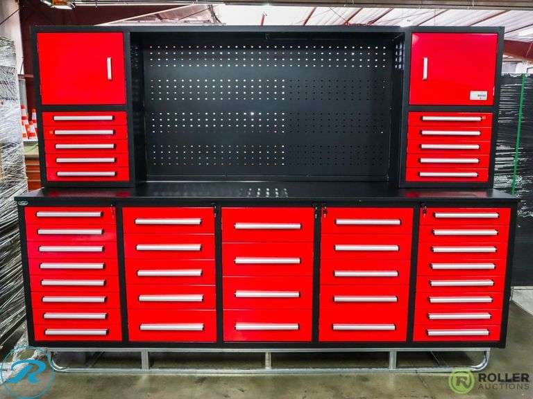 New Chery 40-Drawer Workbench, 10' Long - Roller Auctions