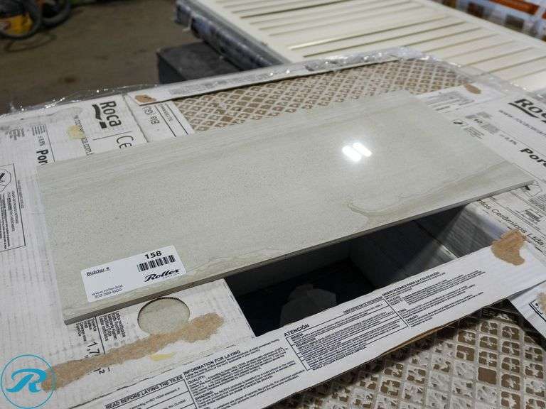 (44) Boxes of Roca Ceramics PE Legend Arena Porcelein Tile, 12" x 24 ...