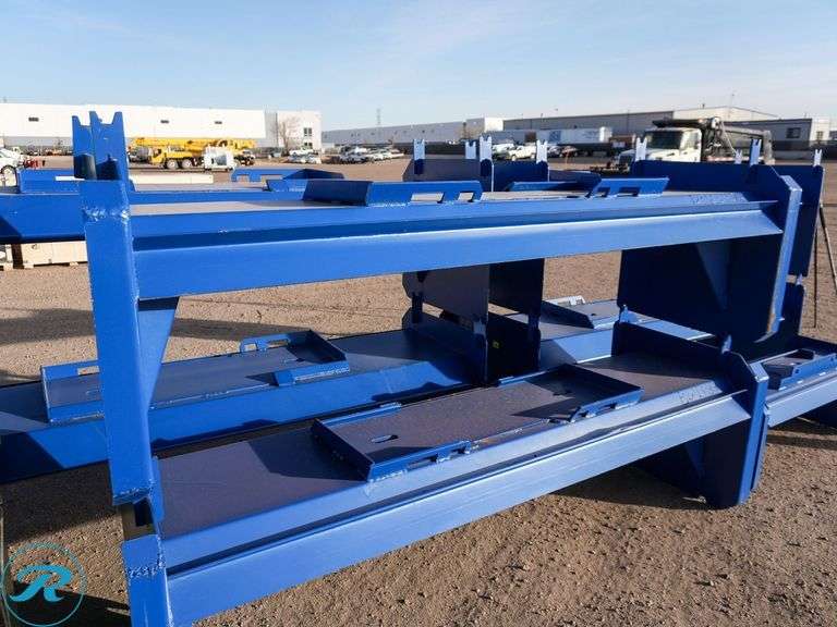 New Kit Containers 8' Snow Pusher Attachment To Fit Skid Steer Loader ...