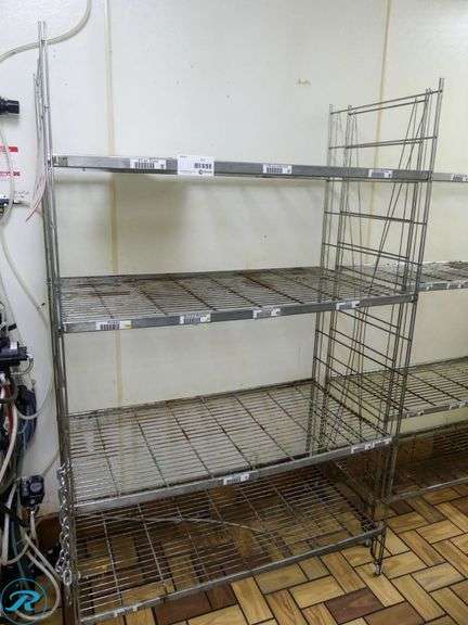 (3) 4-Tier Wire Racks - Roller Auctions