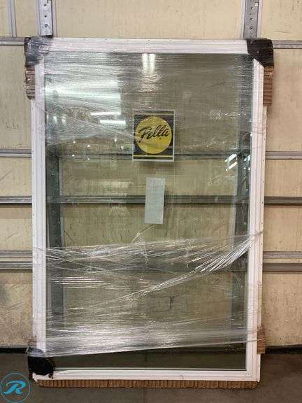 New- Pella 250 Series Fixed Frame Window White Vinyl Measures 47.5" x ...