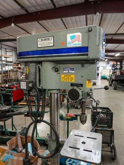Clausing 1630 Pedestal Drill Press, 3/4Hp, 208-230/460V, 3ph - Roller ...