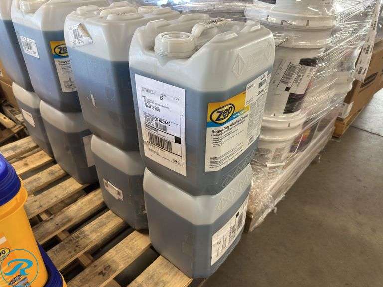 (4) Jugs of Zep Heavy Duty Alkaline Cleaner, 5-Gallons - Roller Auctions