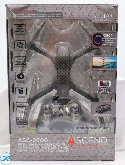 Ascend ASC-2600 Premium HD Video Drone with Ultra Wide Lens and Optical ...