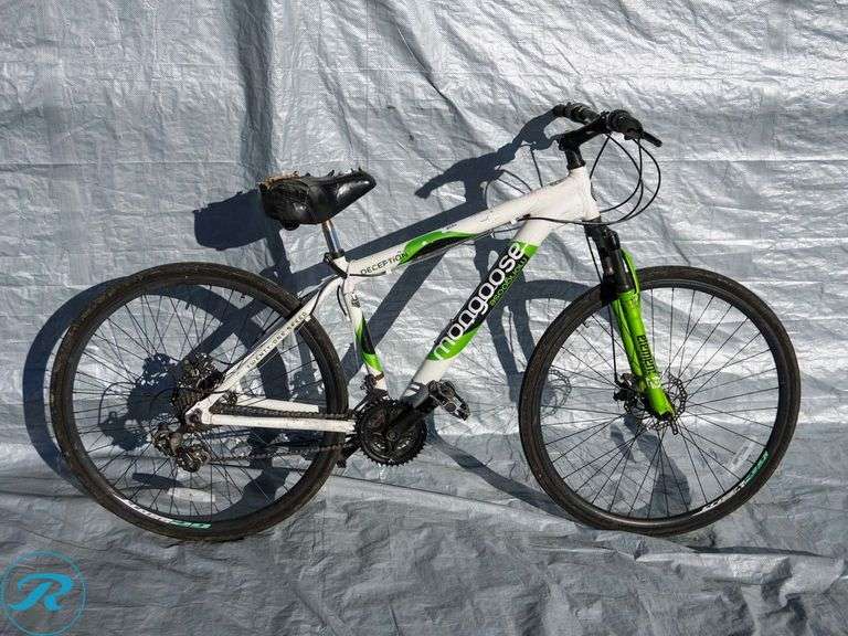 Mongoose Deception Front Suspension Mountain Bicycle, Disc Brakes ...