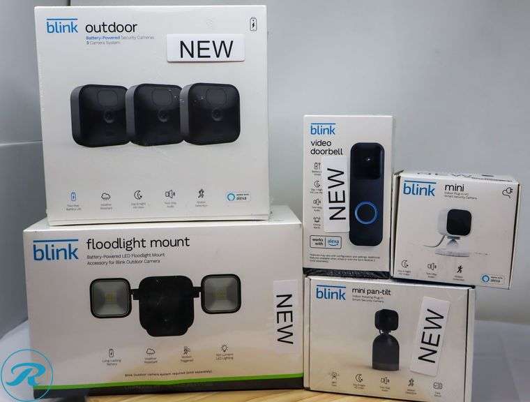 Blink Security 5-Pack W/ Doorbell Camera- New - Roller Auctions