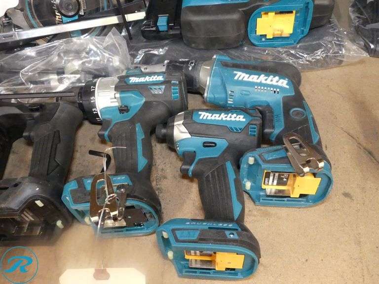 (7) Makita 18V Power Tools: Saws, Nail Gun, Drills and Blower (Tools ...