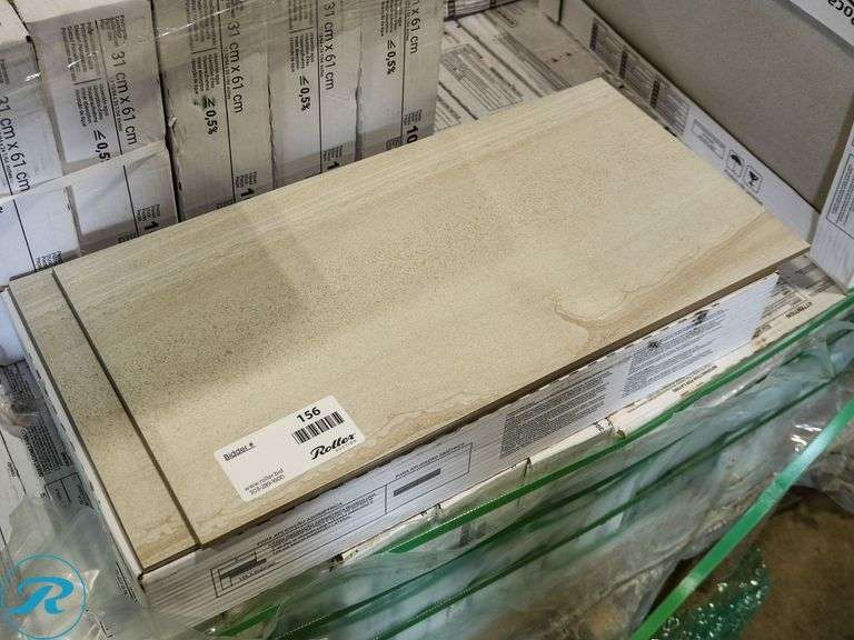(31) Boxes of Roca Ceramics Legend II Arena Porcelein Tile, 12" x 24 ...