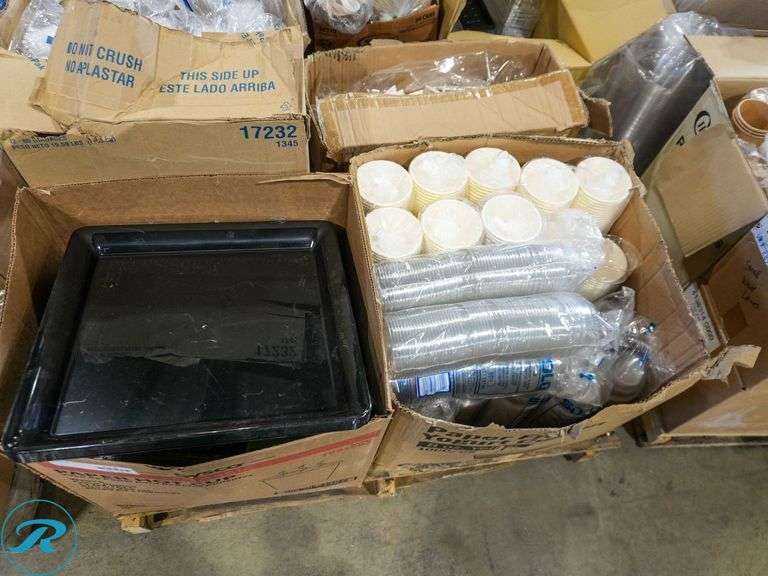 Pallet of To-Go Containers and Cups - Roller Auctions