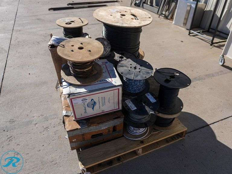 Pallet of Spools of Wire - Roller Auctions