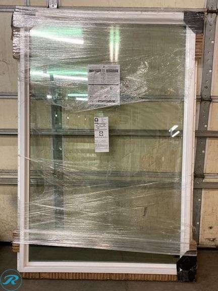 New- Pella 250 Series Fixed Frame Window White Vinyl Measures 47.5" x ...