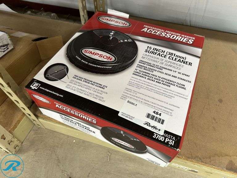Simpson 15" Surface Cleaner - Roller Auctions