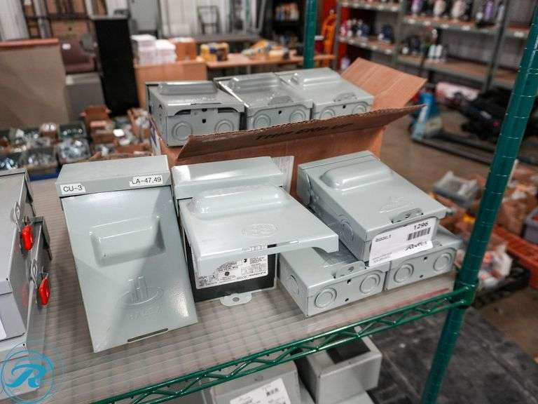 (12) Midwest U065P Non Fusible Disconnect Switches, (1) GE TF30R ...