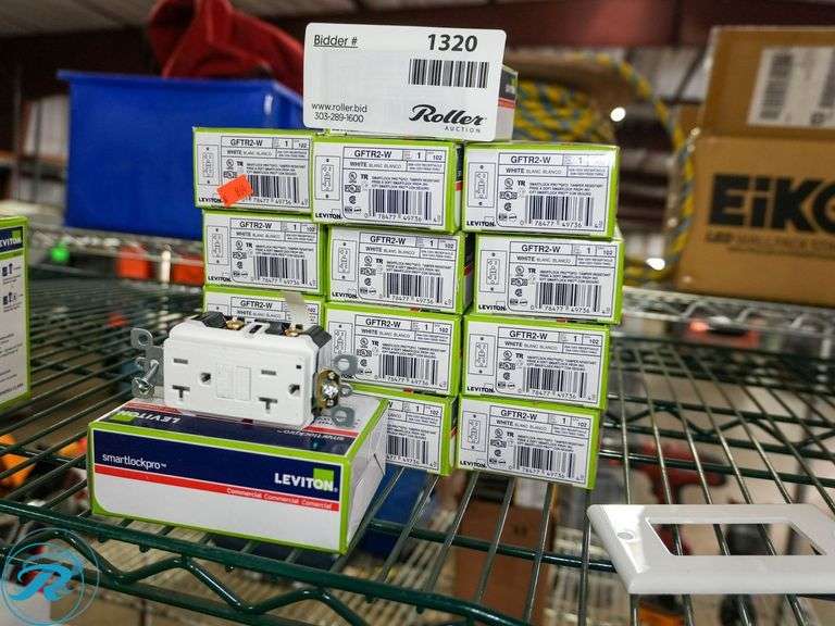 (13) Levinton GFTR2-W GFCI Outlets - Roller Auctions