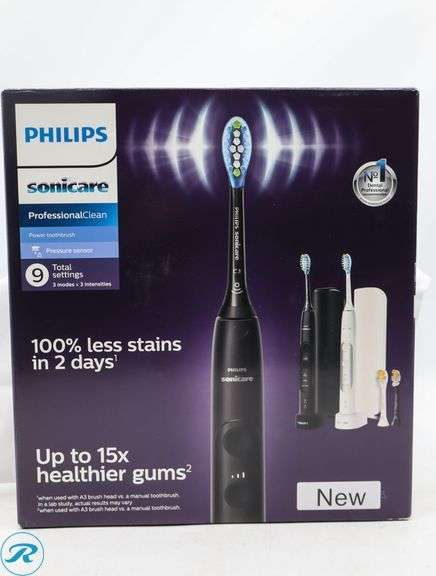 (1) Philips Sonicare Professional Clean Power Toothbrush, 2pk - New ...