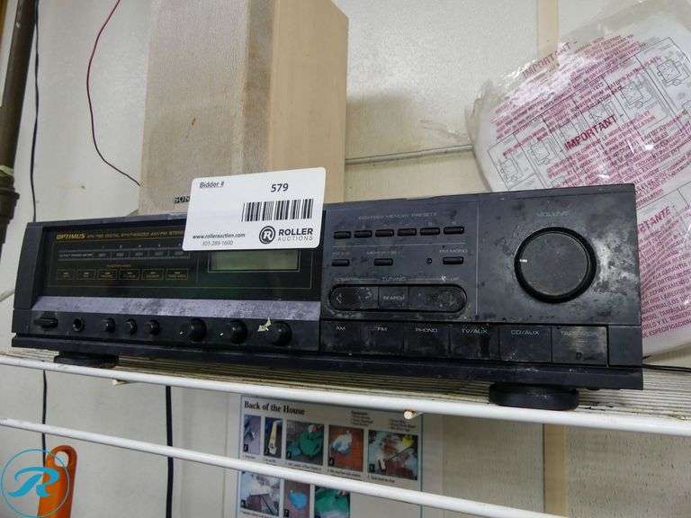 Optimus STA-795 Stereo Receiver With (3) Speakers - Roller Auctions