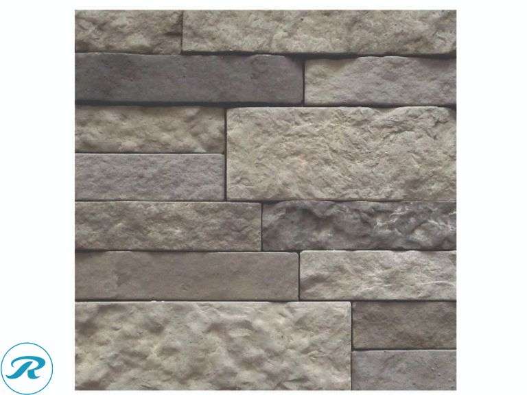 (4 Boxes) New- AirStone Spring Creek Flat Edge Stone Veneer - Gray ...