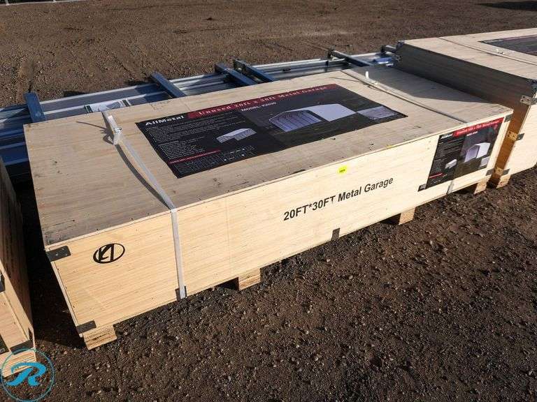 New All Metal 20' X 30' Metal Garage, MOD K2030 - Roller Auctions