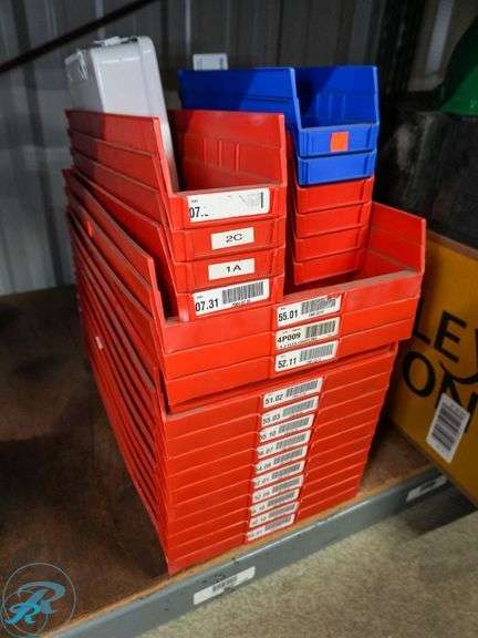(23) Plastic Hardware Bins - Roller Auctions