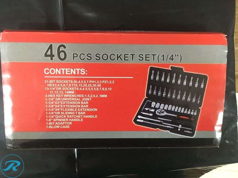 New- 46 Pcs Socket Set (1/4") - Roller Auctions