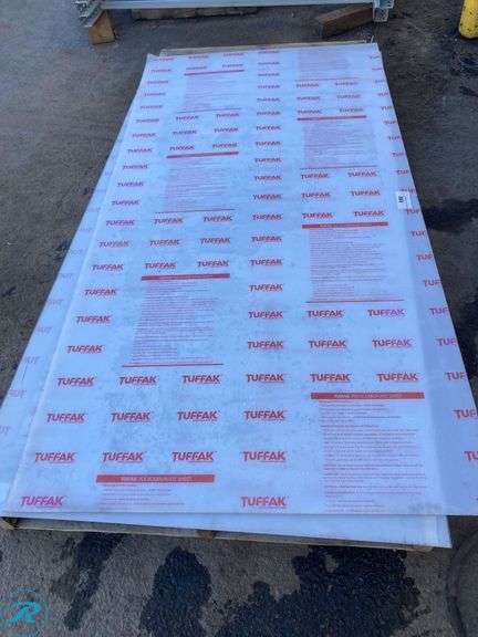 (2) New- TUFFAK 0.118-in T x 48-in W x 96-in L Clear Polycarbonate ...