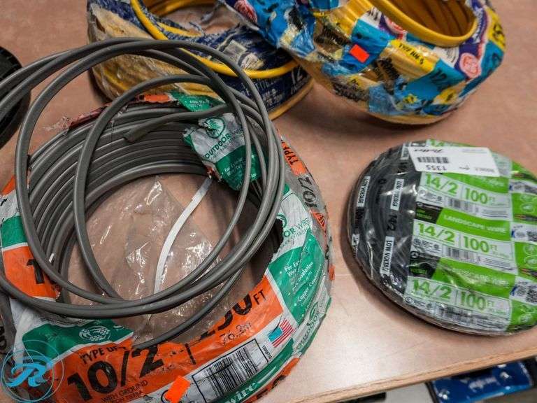 Assorted Rolls of Outdoor, Landscape and Indoor Wire - Roller Auctions