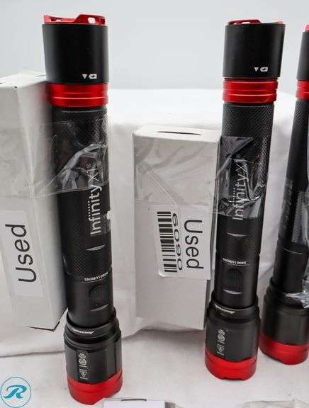 (3) Duracel Flashlights - New; (4) Infinity XT 5000 Lumen Rechargeble ...