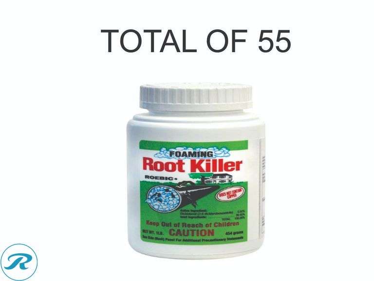(55) New- Roebic Laboratories, Inc. 1 lb. Foaming Root Killer 16-oz ...