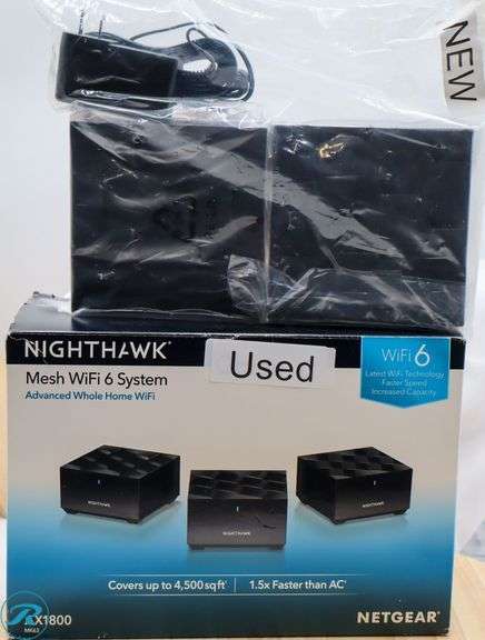 (2) Netgear Nighthawk Mesh Wifi 6 System, 3-Pack, Advanced Whole Home ...