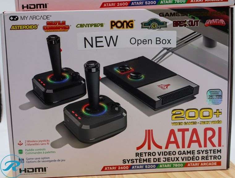(2) Atari Retro Video Game System w/ 200+ Video Games - New - Roller ...